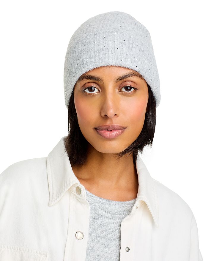 AQUA Mini Studs Cuff Hat - Exclusive | Bloomingdale's