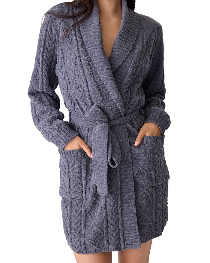 PJ Salvage Cable Knit Robe | Bloomingdale's
