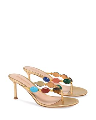 Click here for Gianvito Rossi Womens Shanti Thong 70 Mules prices