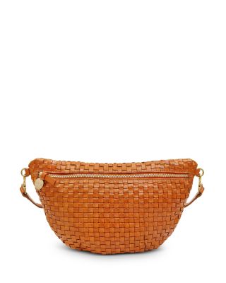 Click here for Clare V. Grande Fanny Woven Checker Leather Belt B... prices