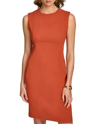 Click here for Donna Karan Jewel Neck Sleeveless Dress prices