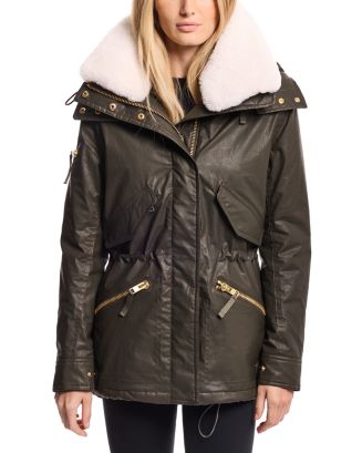 SAM. Devon Shearling Trim Parka | Bloomingdale's
