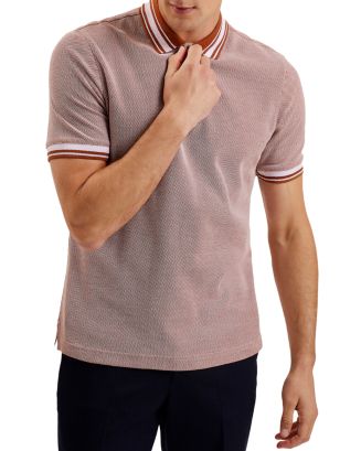 Ted Baker Phenes Textured Short Sleeve Polo | Bloomingdale's