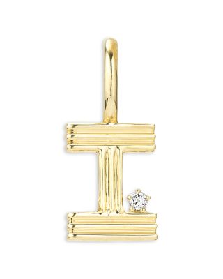 Click here for Adina Reyter 9K Yellow Gold Diamond Groovy Initial... prices