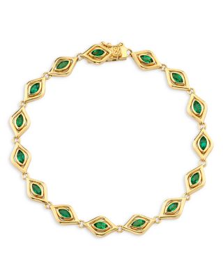 Click here for Sydney Evan 14K Yellow Gold Emerald Marquis Evil E... prices