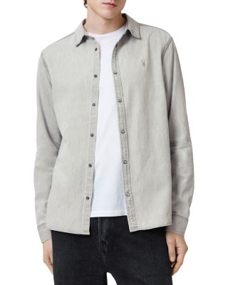 Click here for Allsaints Gleason Long Sleeve Denim Shirt prices