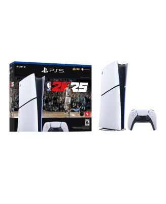 SONY PlayStation 5 Slim Console Digital Edition NBA 2K25 Bundle - White ...