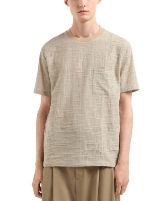 Click here for Emporio Armani Geometric Jacquard Knit Tee prices