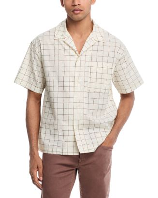 FRAME Regular Fit Vintage Camp Shirt | Bloomingdale's
