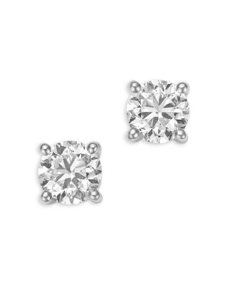 Bloomingdales Fine Collection Diamond Certified Solitaire Studs in 14K White Gold  2.0 tcw