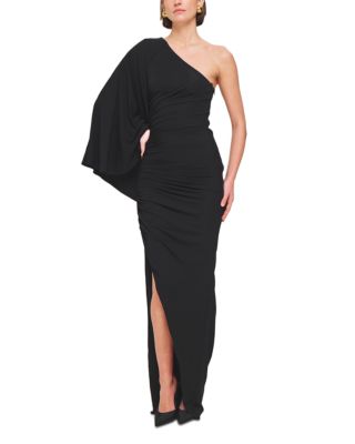 Click here for Ronny Kobo Kallista One Shoulder Slit Dress prices