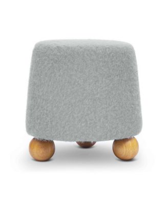 Click here for Tov Furniture Jaine Loose Faux-Mohair Ottoman prices