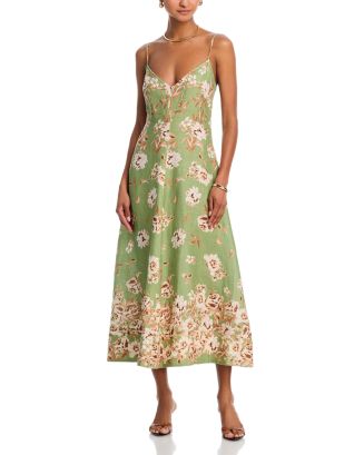 Cara Cara Mae Linen Midi Dress | Bloomingdale's