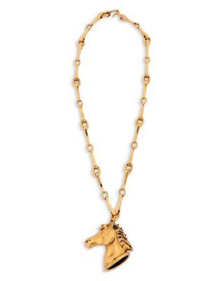 Chloe Horse Capsule Chain Necklace  16-18