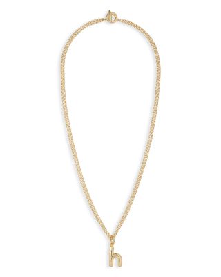 Click here for Roxanne Assoulin Puffy Initial Double Chain Pendan... prices