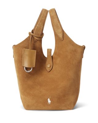 Click here for Polo Ralph Lauren Polo Play Suede Small Tote & Cro... prices