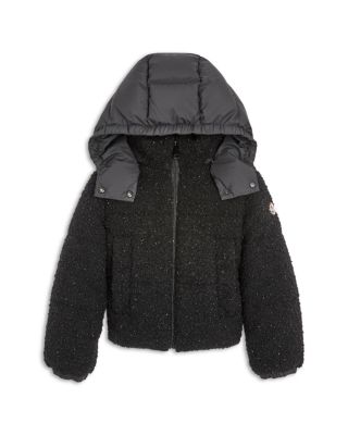 Click here for Moncler Girls Zambaga Teddy Hooded Jacket - Little... prices