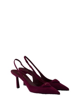 Click here for Prada Womens Suede Slingback Pumps prices