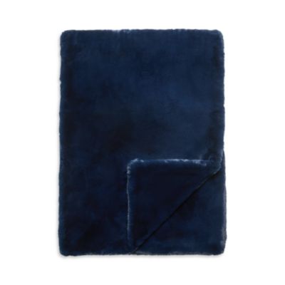 Click here for Aqua Big Rabbit Double Sided Faux Fur Throw Blanke... prices