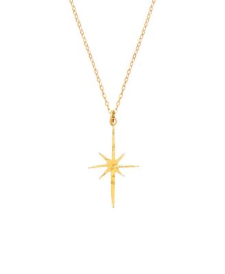Click here for Ottoman Hands Gold Northern Star Necklace prices