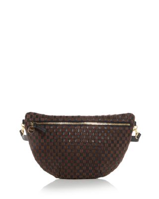 Click here for Clare V. Grande Fanny Woven Leather & Suede Belt B... prices