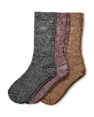 Click here for Ugg Trey Cozy Ribbed Knit Crew Socks  Pack of 3 prices