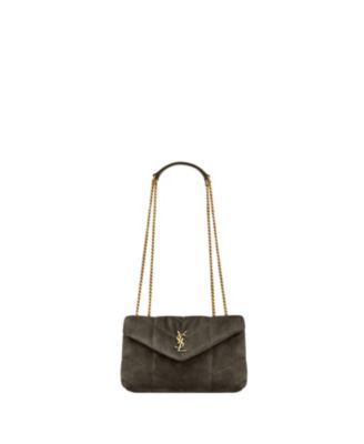 Click here for Saint Laurent Toy Puffer in Suede prices