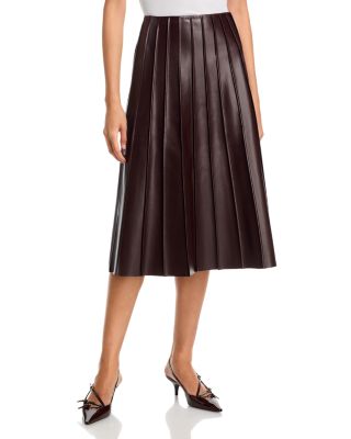 Click here for Sioni Faux Leather Piped Skirt prices