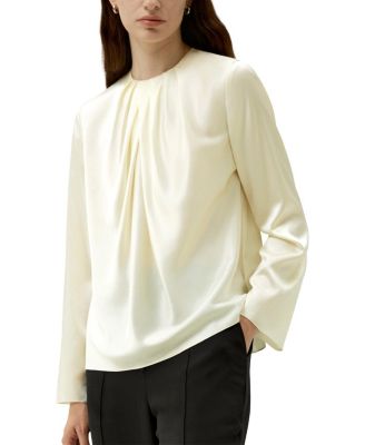 Click here for Lilysilk Silk Ruched-Neck Top prices