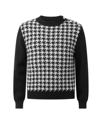 Click here for Rachel Riley Girls Houndstooth Sweater - Little Ki... prices