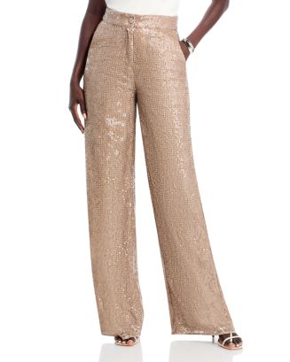 TOCCIN Suri Sequin Wide Leg Pants | Bloomingdale's