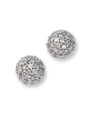 Click here for Bloomingdales Fine Collection Diamond Cluster Stud... prices