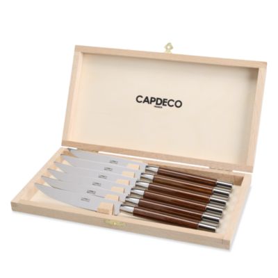 Click here for Capdeco Wood Handle 6 Piece Steak Knife Set prices