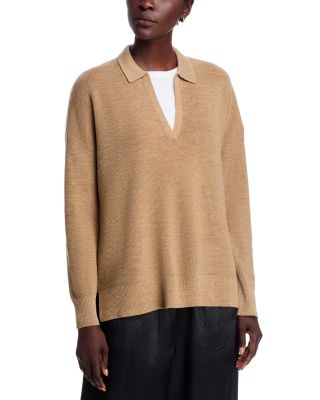 Click here for Eileen Fisher Wool Johnny Collar Sweater prices