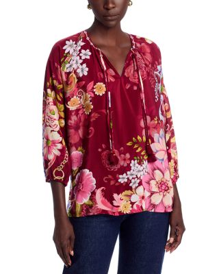 Johnny Was Margot Silk Top