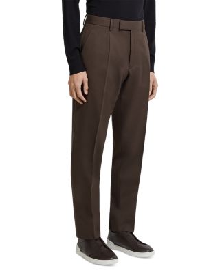 Click here for Zegna Cotton & Wool Pleated Pants prices