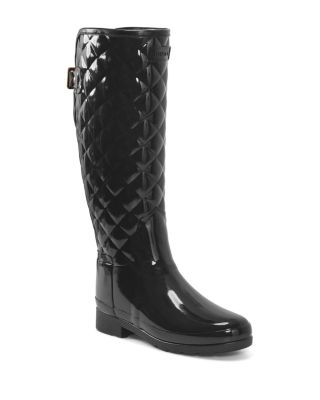 Hunter Women's Refined Tall Quilted Rain Boots | Bloomingdale's