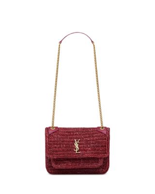 Click here for Saint Laurent Niki Mini Shoulder Bag in Raffia prices