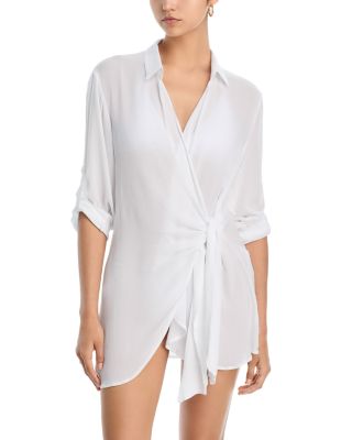 Click here for Aqua Swim Wrap Shirt Swim Cover-Up - Exclusive prices