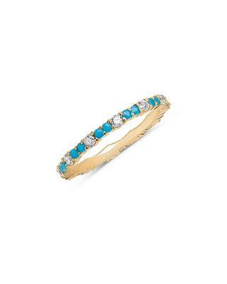 Click here for Lana Jewelry 14K Yellow Gold Turquoise & Diamond E... prices