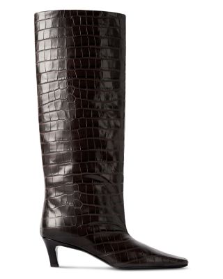 Click here for Toteme Womens Croco Wide Calf Boots prices