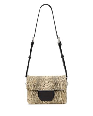 Click here for Allsaints Jupiter Snake Embossed Leather Crossbody prices