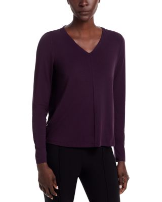 Click here for Eileen Fisher Fine Stretch Jersey Knit V Neck Top prices