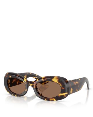 Click here for Khaite X Oliver Peoples Oval Sunglasses  53mm prices