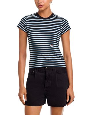 Click here for HommeGirls Striped Baby Tee prices