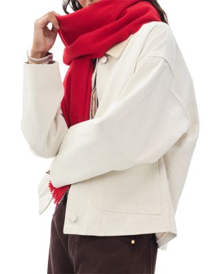 Click here for rag & bone Mila Textured Cashmere Scarf prices