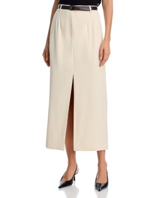 French Connection Harry Front Slit Midi Skirt