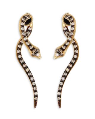Click here for Ileana Makri 18K Yellow Gold Brown Diamond Boa Ear... prices