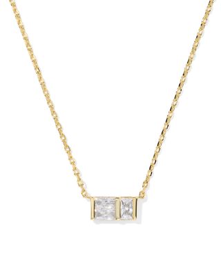 Click here for Kendra Scott Jamie Baguette Crystal Pendant Neckla... prices
