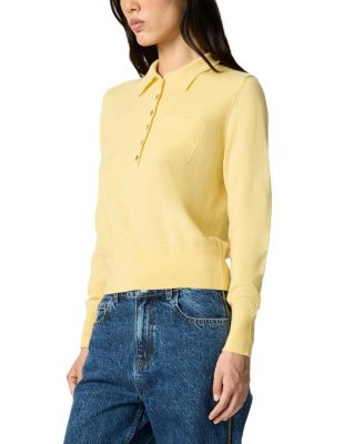 Click here for Nocturne Relaxed Polo Knit Sweater prices